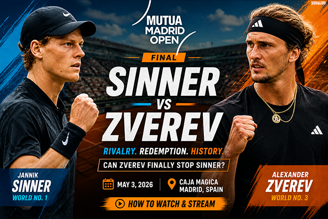 Sinner vs Zverev Madrid Final 2026: Preview, Rivalry